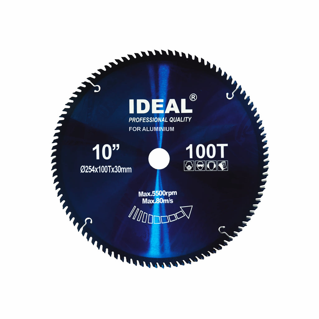 IDEAL TCT BLADE [ALUMINIUM] 10" X 100T [30MM BORE] [54X100TX2.0X30] MI